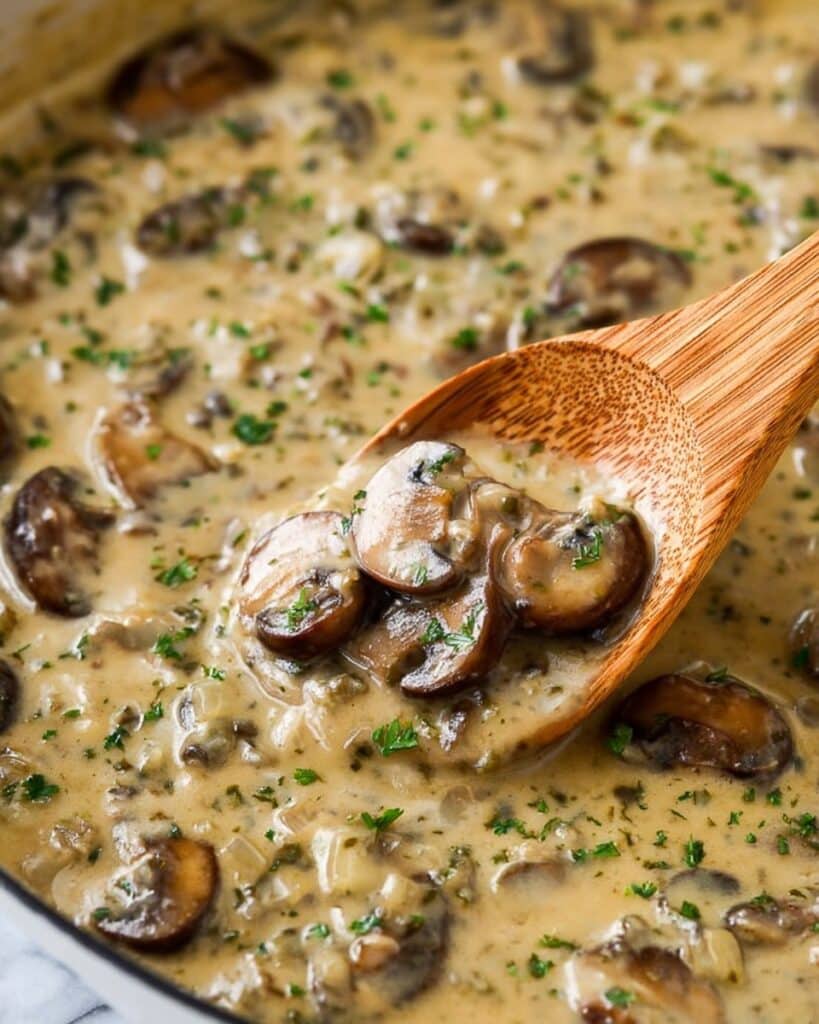 White Wine Mushroom Cream Sauce - Deliciously Creamy & Easy