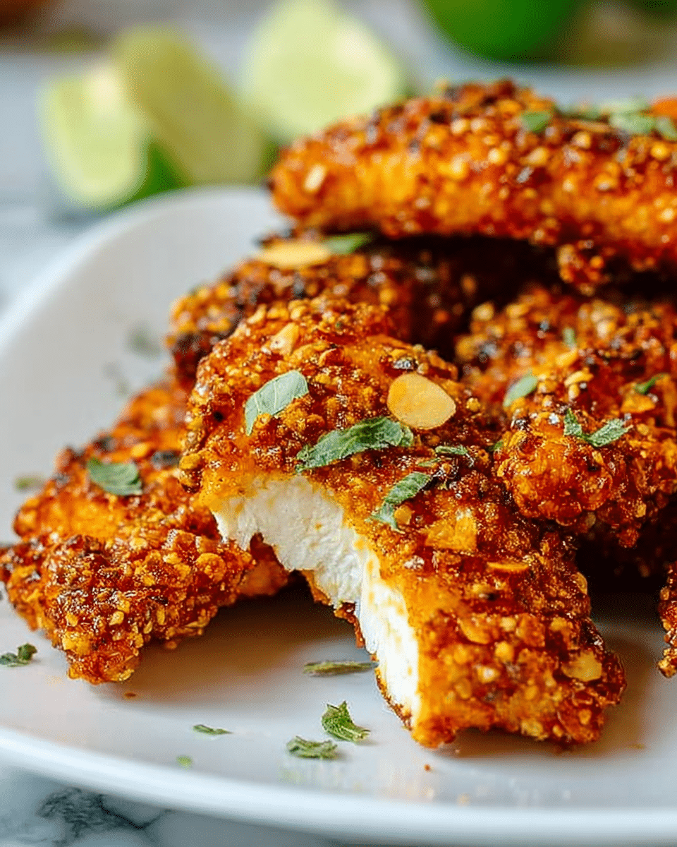 Thai Sticky Chicken Fingers: Crunchy, Sweet & Tangy Delight